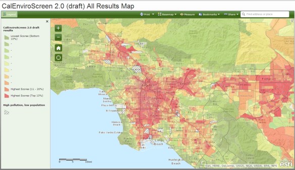 EPA Map of California Tracks Pollution | SoCalGIS.org