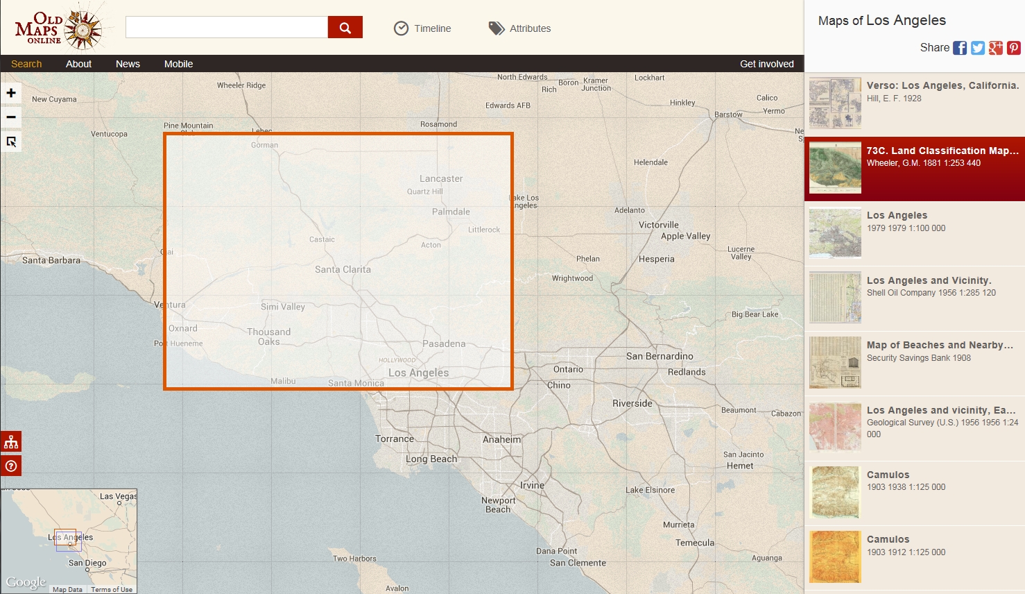 Old Maps Online | SoCalGIS.org