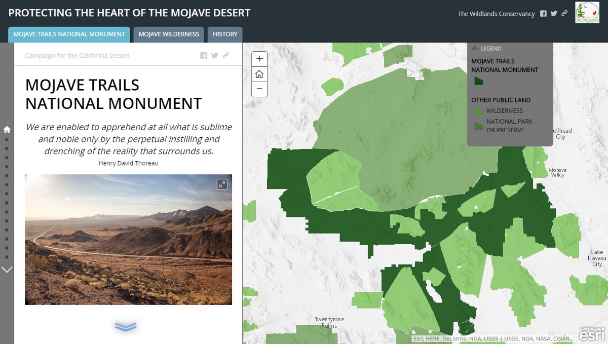 Interactive Tours of New California National Monuments | SoCalGIS.org