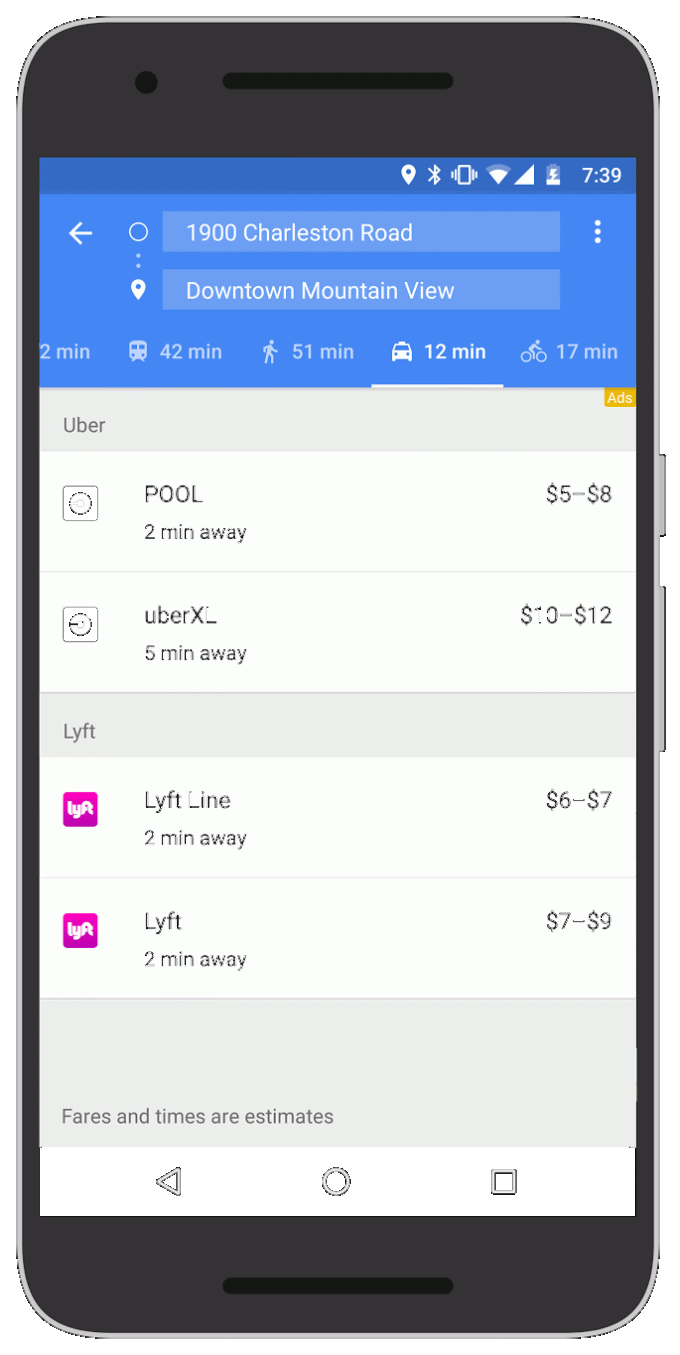 Lyft Added To Google Maps | SoCalGIS.org