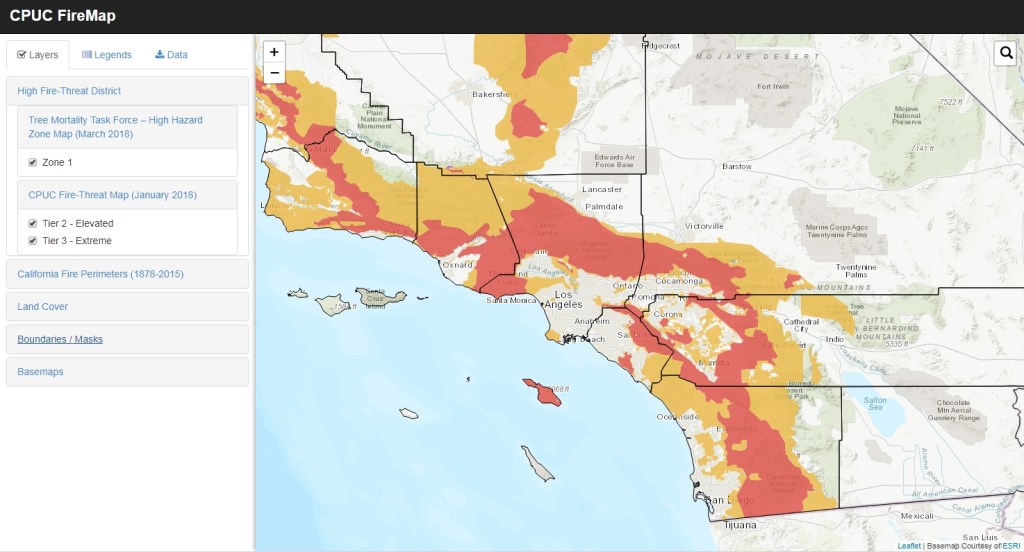 High Fire-Threat District Map | SoCalGIS.org