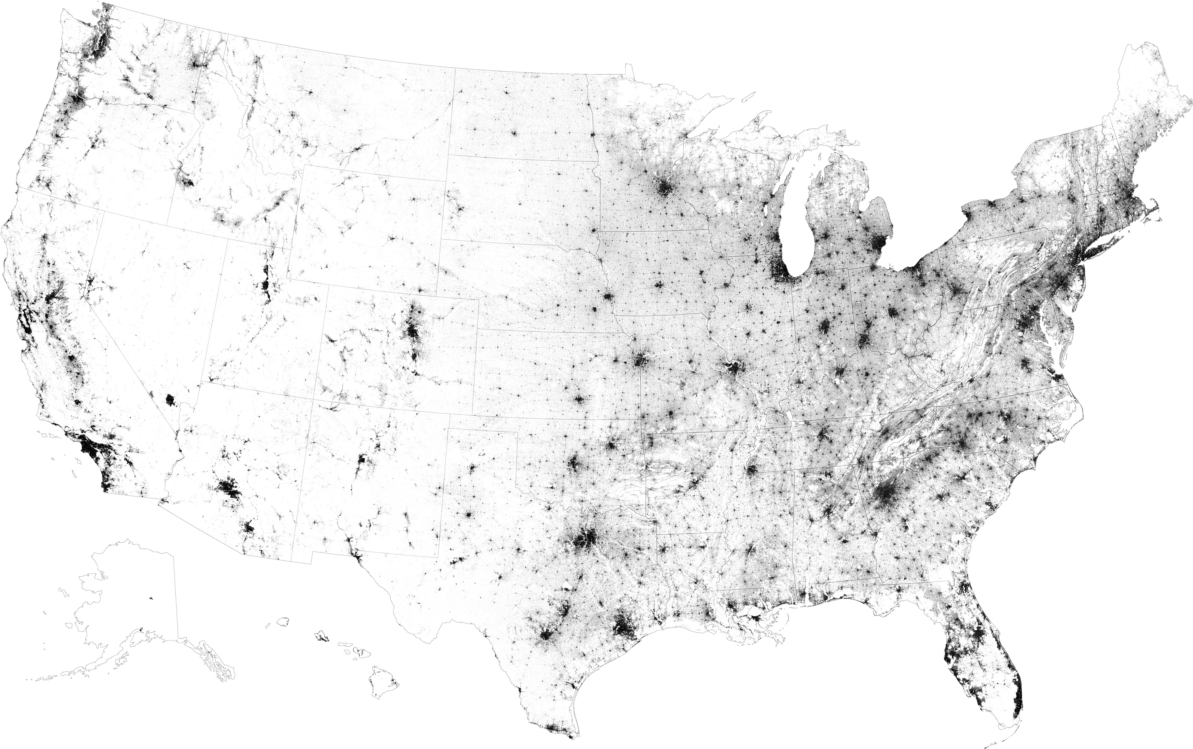 A Map of Every Building In America | SoCalGIS.org