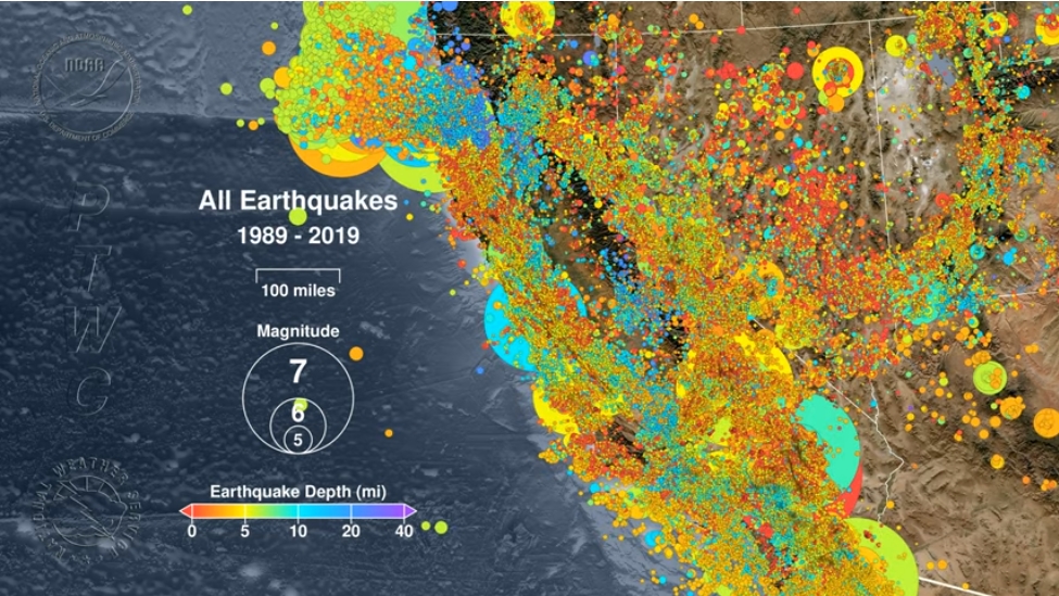 Every California Earthquake of the Last 30 Years | SoCalGIS.org