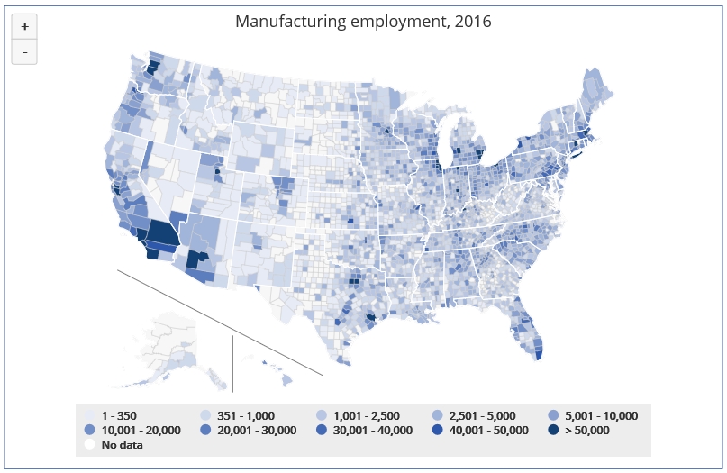 The Changing Geography of US Manufacturing | SoCalGIS.org