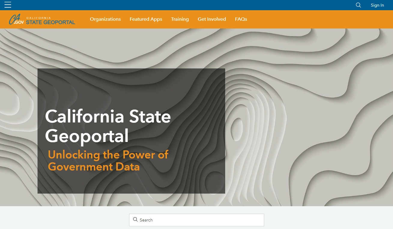 California Releases Interactive Public Geoportal | SoCalGIS.org