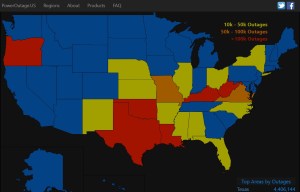 US Power Outage Map | SoCalGIS.org